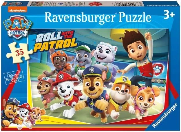 Puzzle ravensburger puzzle 056828 tlapková patrola: silná jednotka 35 dílků