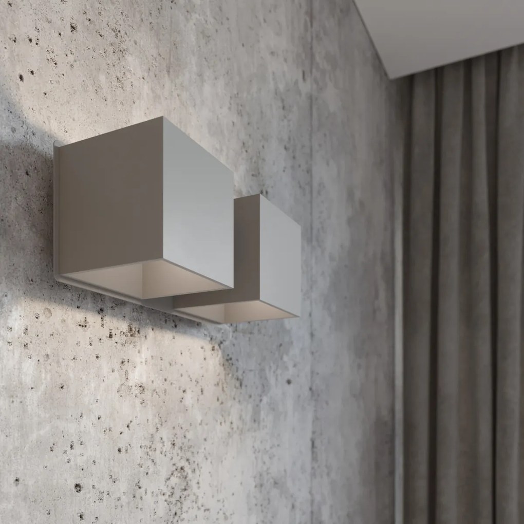 Sollux Lighting Nástěnné svítidlo QUAD 2 šedé