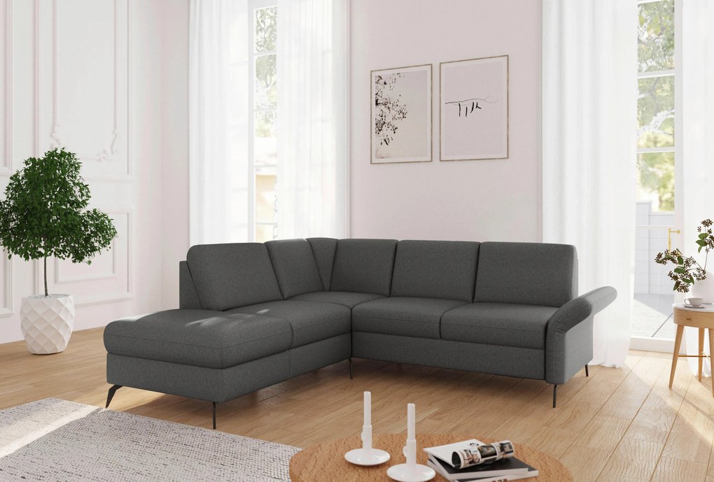 XXXLutz ROHOVÁ SEDAČKA, textil, tmavě šedá Sit & More - Sedací soupravy - 00014401616M