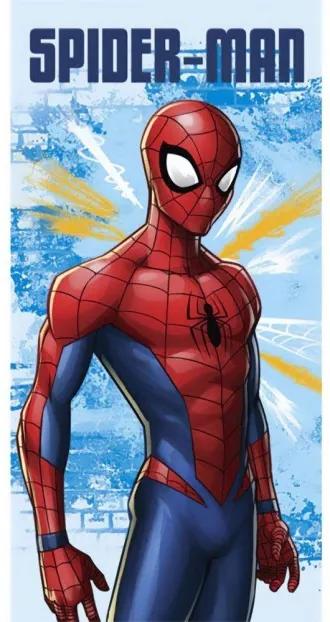 CARBOTEX - Dětská plážová bavlněná osuška Spiderman Marvel / 70 x 140 cm