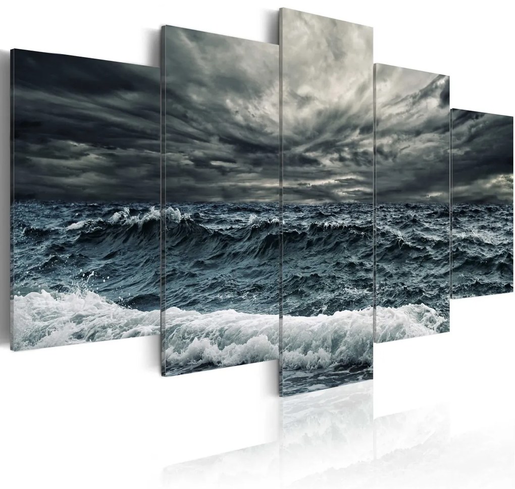 Obraz - Bouře na moři - 100x50