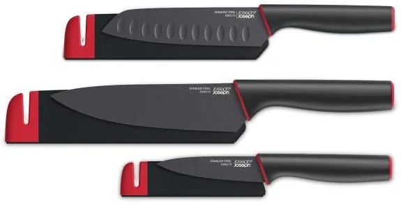 Nože s krytem a brouskem JOSEPH JOSEPH Slice&Sharpen™ sada Paring + Chef´s knife / loupací + kuchařský