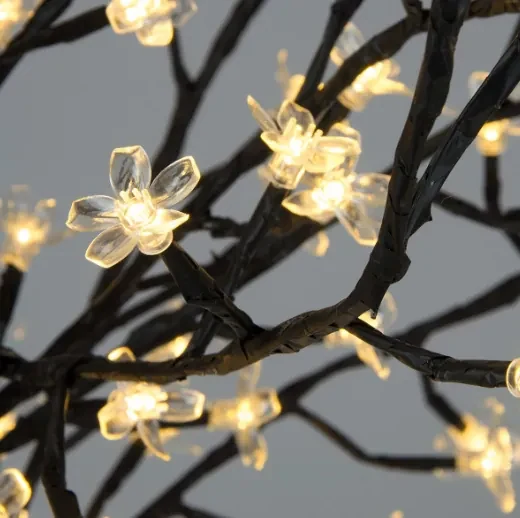 Dekorativní LED strom s květy, teple bílá, 150 cm | BIANO