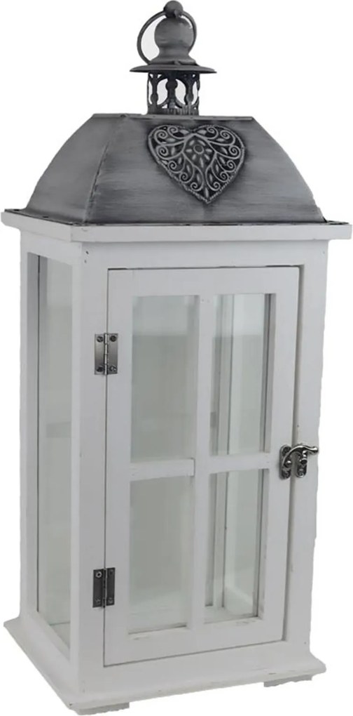 Dřevěná lucerna D6494/B - výška 52 cm
