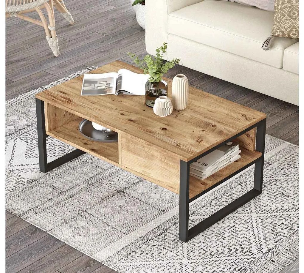 Designový konferenční stolek Hanae 100 cm atlantská borovice