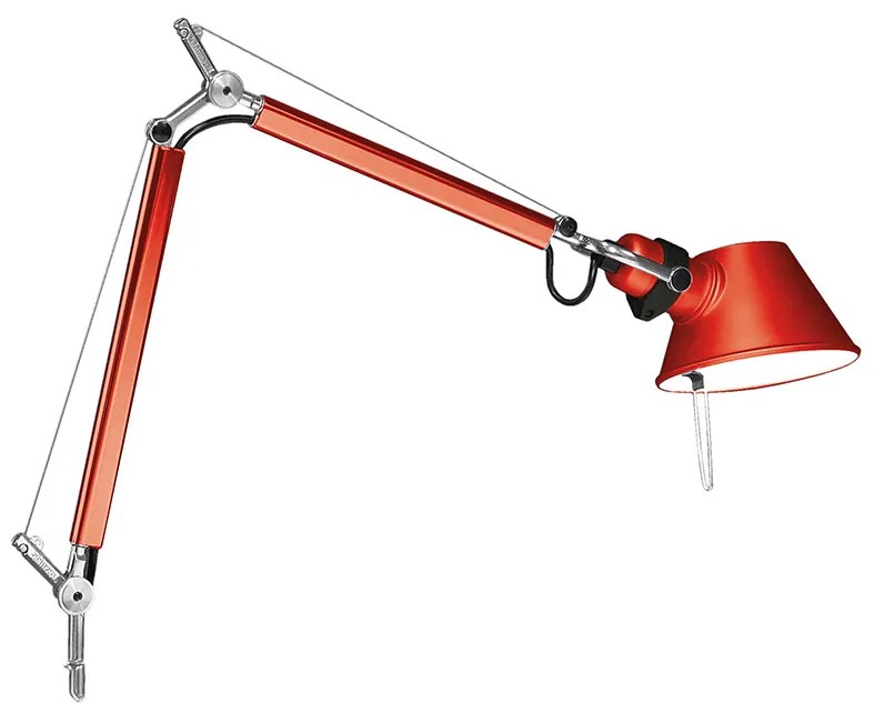 Artemide A010910 Tolomeo Micro halo Table, tělo lampy, 1x46W E14, červená