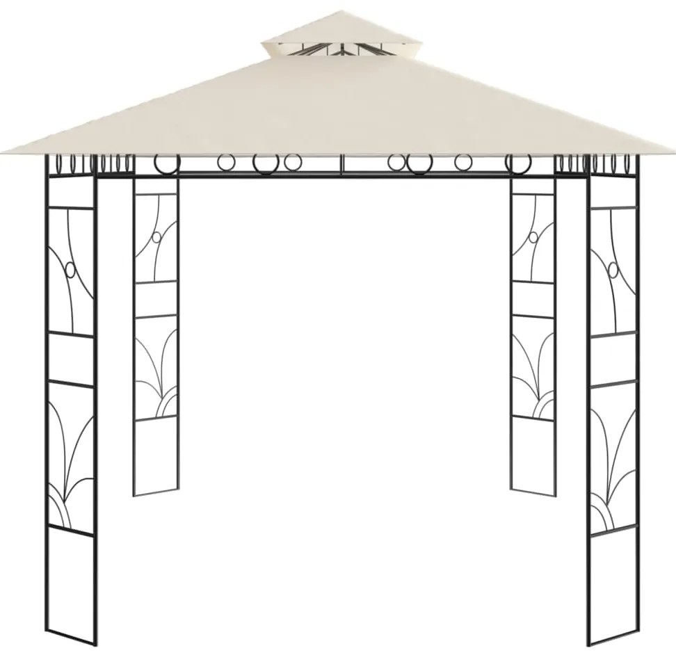 vidaXL Marketos Altán 4 x 3 x 2,7 m krémový 160 g/m²