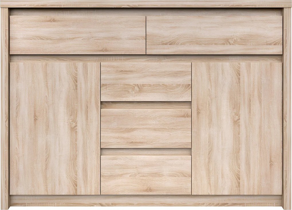 Komoda 2D5S, dub sonoma, NORTY TYP 10
