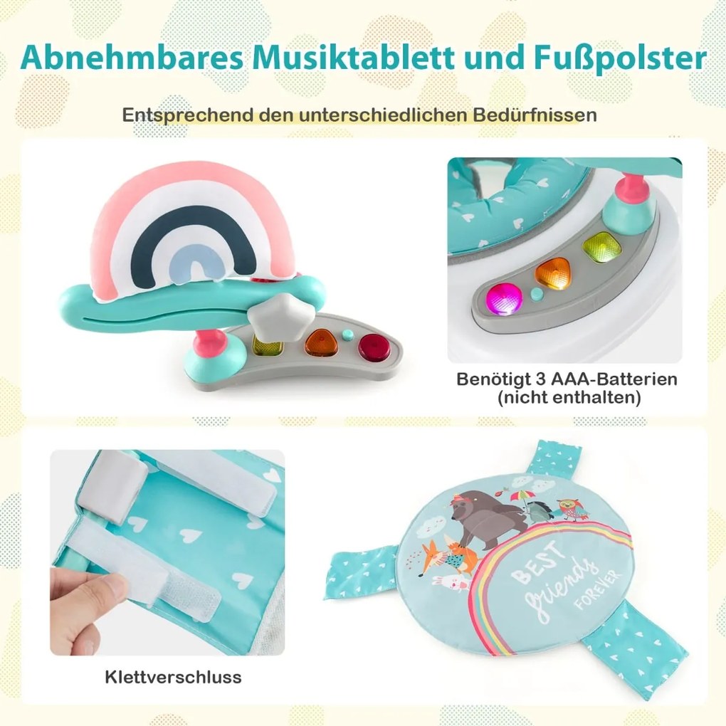 Costway Baby Sky Jumperoo s nastavitelnou výškou a hračkami
