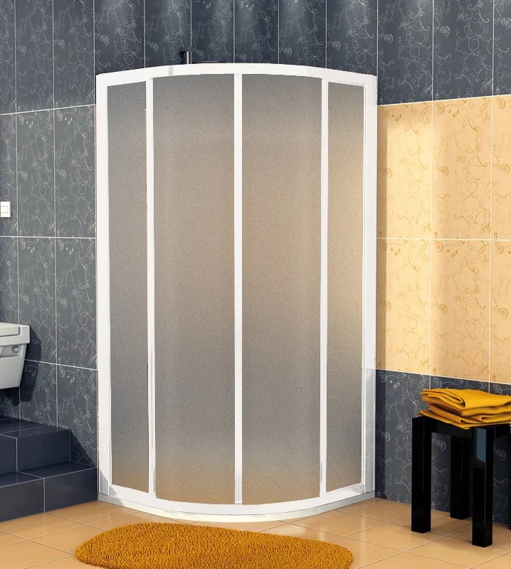 Sprchový kout čtvrtkruhový 100×100 cm (ECOR 50 100 04 22) SanSwiss