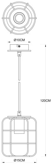 Globo 54037H - Lustr na lanku WILLA 1xE27/40W/230V