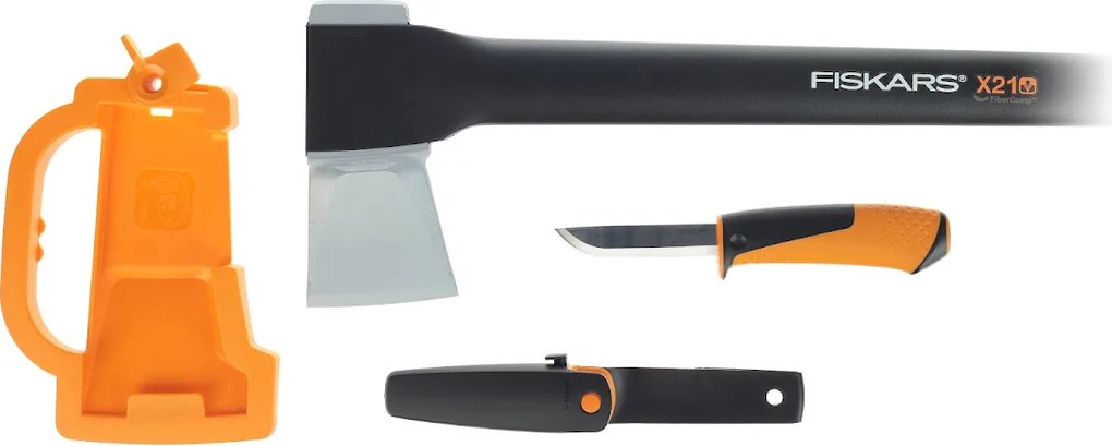 Set FISKARS sekera X21 + univerzální nůž HARDWARE 1025436 10722