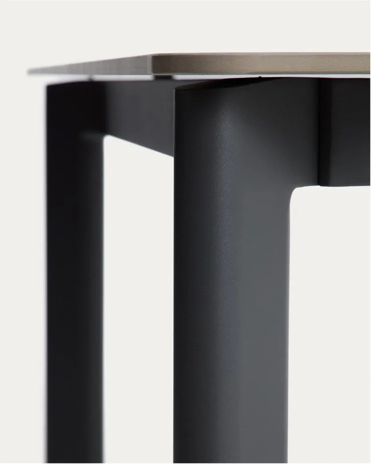 Zahradní jídelní stůl s deskou z kamene 100x220 cm Anafi – Kave Home