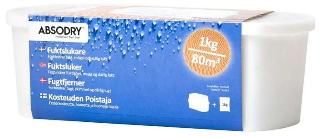 Everbrand Sweden Absodry - Pohlcovač vlhkosti, do 80 m3, 1000 g 214-ADC-V