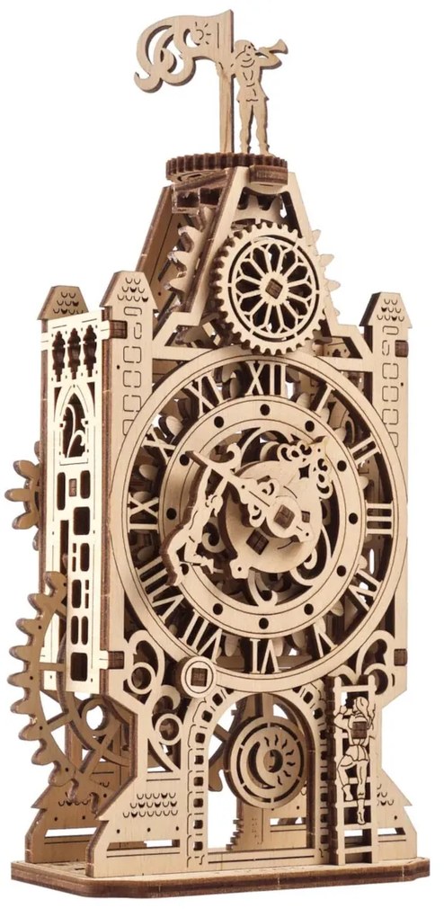 Ugears 3D dřevěné mechanické puzzle Hodinová věž