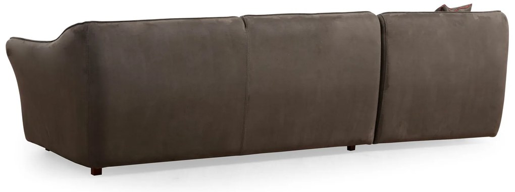 Hanah Home Třímístná pohovka MENTIS hnědá 288 cm