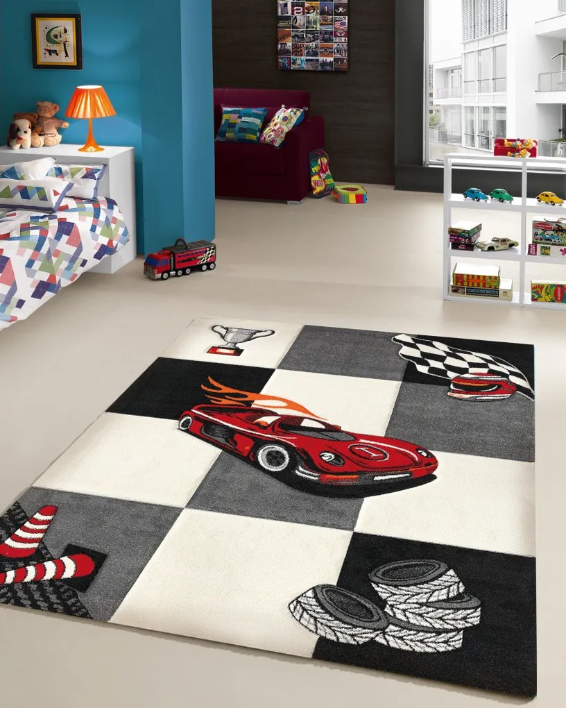Koberec Diamond Kids 120x170 cm, motiv auta