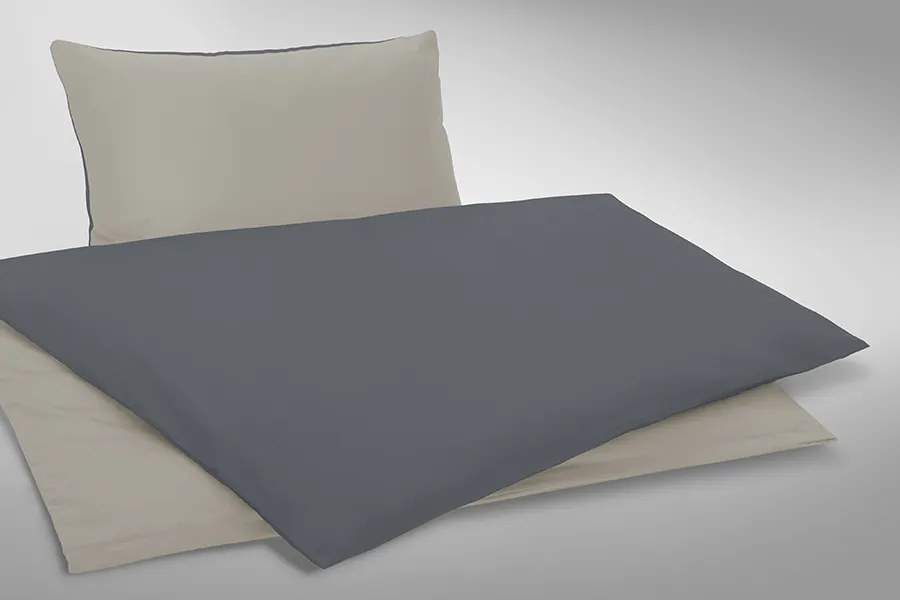 Povlečení Mirabell Grafit/Warm grey Rozměr: 2ks 50x70 cm + 200x220 cm