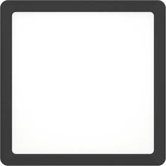 Eglo 901329 - LED Koup. stropní svítidlo FUEVA LED/10,5W/230V 22x22cm IP44 černá