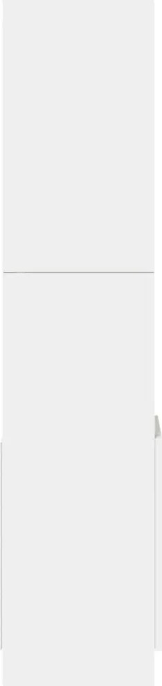 Skříň highboard bílá 92 x 33 x 140 cm kompozitní dřevo 3309609
