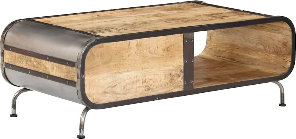 Konferenční stolek 100 x 50 x 35 cm masivní mangovníkové dřevo 247804