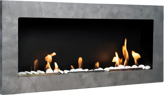 BIO FLAME biokrb Easy M Open Imitace beton 90x40 cm