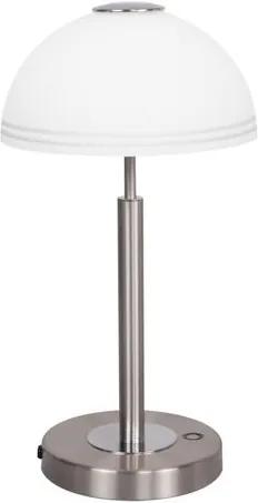WOFI Stolní lampa CLASS 1x LED 9,6 W matný nikl WO 8450.01.64.0250