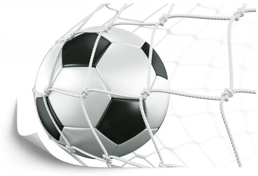 Fototapeta 3D Fotbalový Míč V Síti Samolepící tapety 315x210