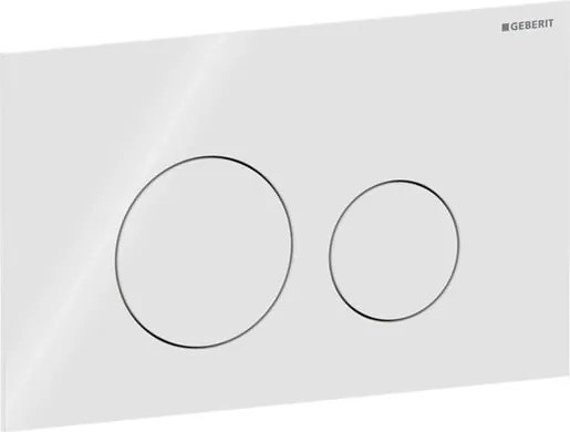 Geberit Sigma40 ovládací tlačítko sklo bílá 115.628.SI.1