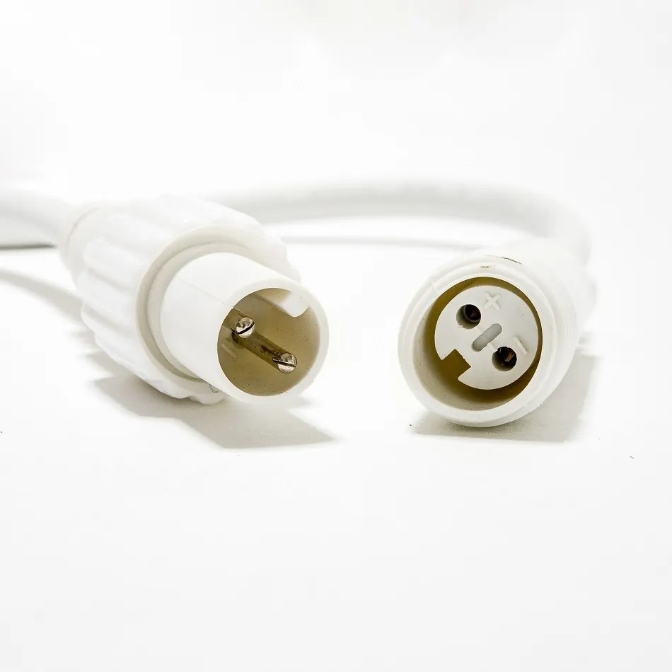 Easy Fix venkovní LED rampouchy, světelné, 300 × 90 cm, ledově bílá, 174 diod, bílý kabel, IP67, prodlužovací