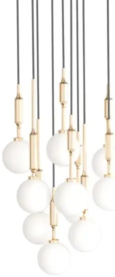 Designový lustr Ero 10 zlatá