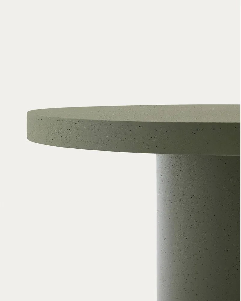Betonový kulatý zahradní jídelní stůl ø 120 cm Aiguablava – Kave Home