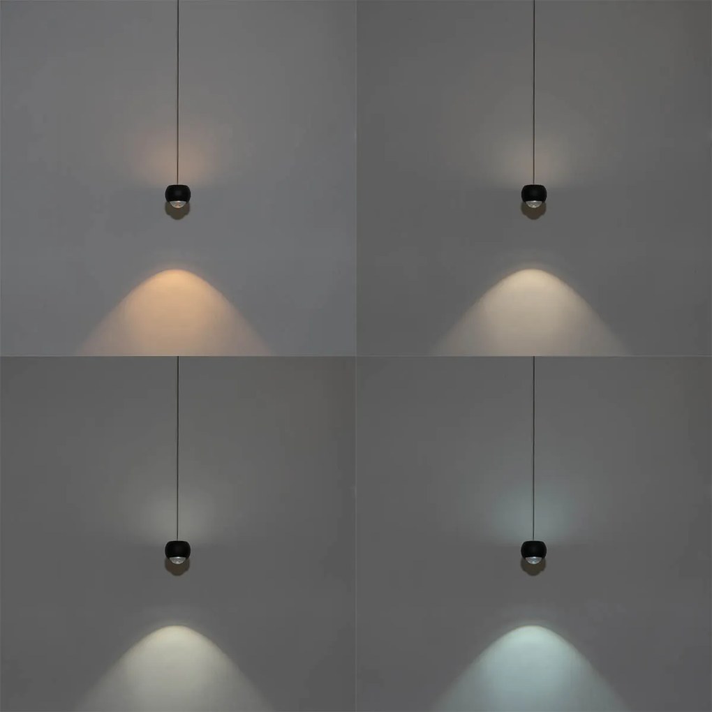 Moderní závěsné svítidlo černé pro 1-fázový kolejnicový systém vč. LED - Magnetic Lance