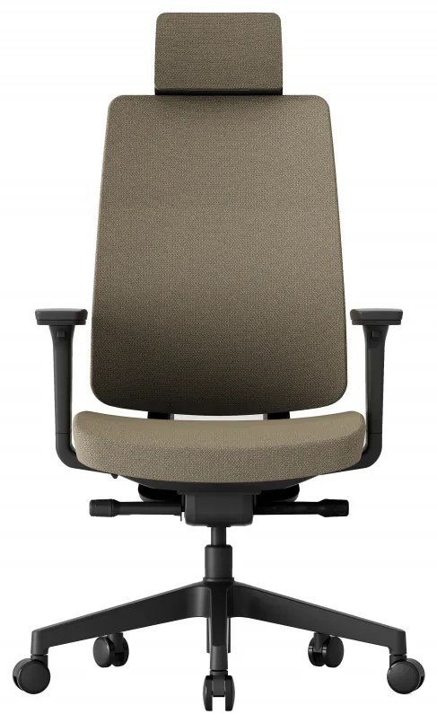 Office Pro Kancelářská ergonomická židle K50 — černá Modrá