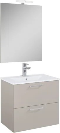 Koupelnová sestava s umyvadlem Ceramia Lea 61,5x55x41,7 cm kašmír LEASET60C