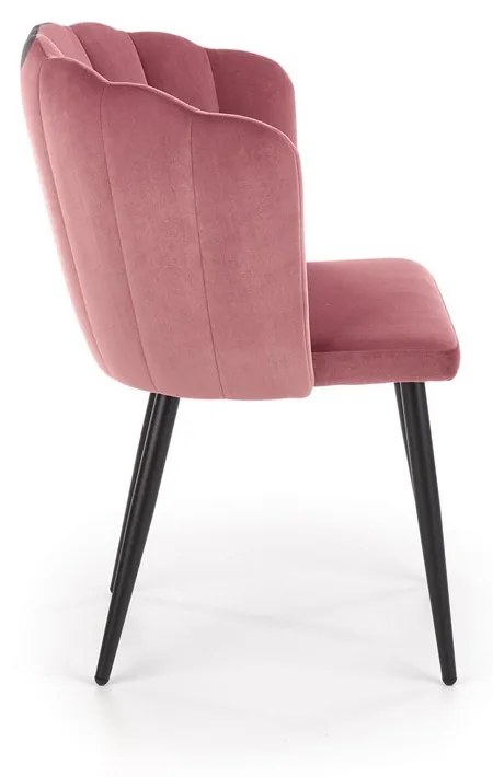 Jídelní židle Bernita, růžová / černá