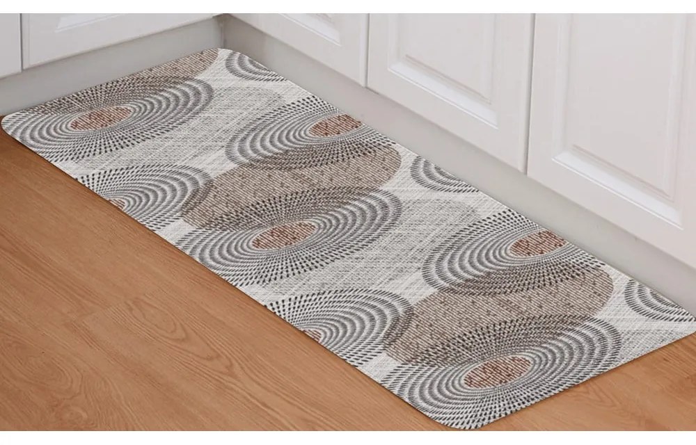 Šedý pratelný koberec běhoun 58x140 cm – Oyo Concept