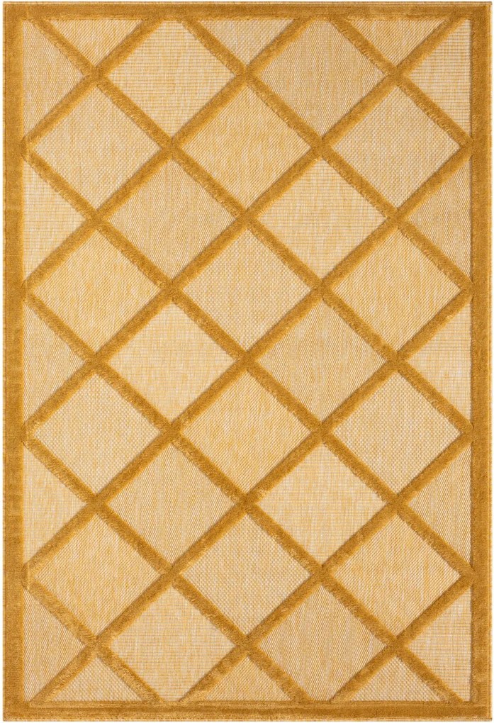 My Flair, Kusový koberec Mara III gelb – na ven i na doma, 240x320, žlutá, chodba / předsíň