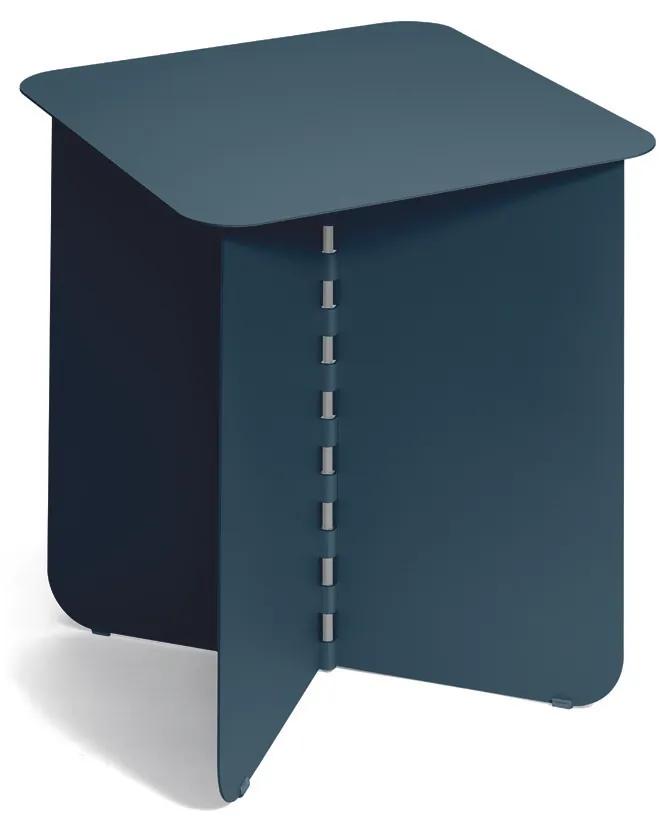 Tmavě modrý ocelový odkládací stolek Puik Hinge M