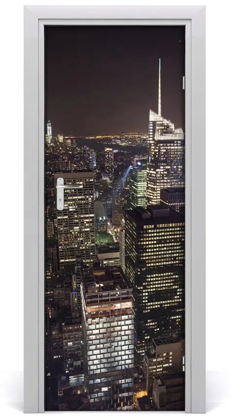 Fototapeta samolepící na dveře New York noc 75x205cm