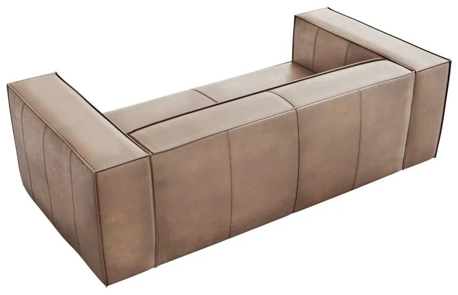 Světle hnědá kožená pohovka 212 cm Madame – Windsor & Co Sofas