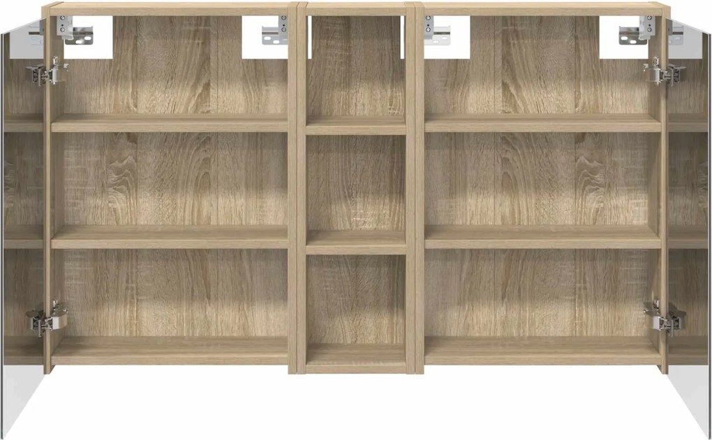 Sada koupelnových skříněk 3 ks 106 x 16 x 62,5 cm 3403794
