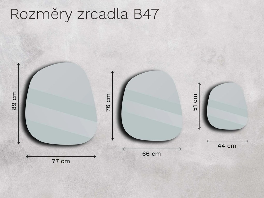 Zlaté zrcadlo Base B47 44×51