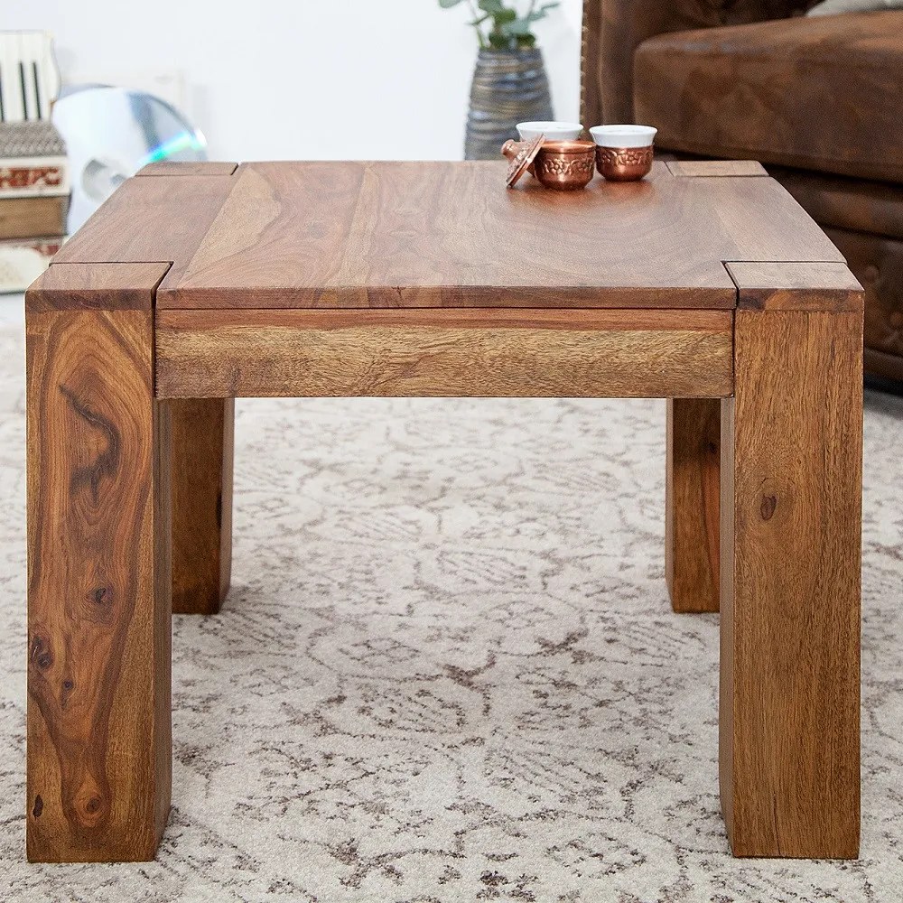 Massive home | Konferenční stolek Makassar Small 60 cm masiv sheesham