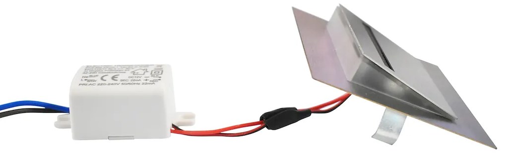 Schodišťové LED svítidlo Fero, 1x LED 0,6w, 4000k, s