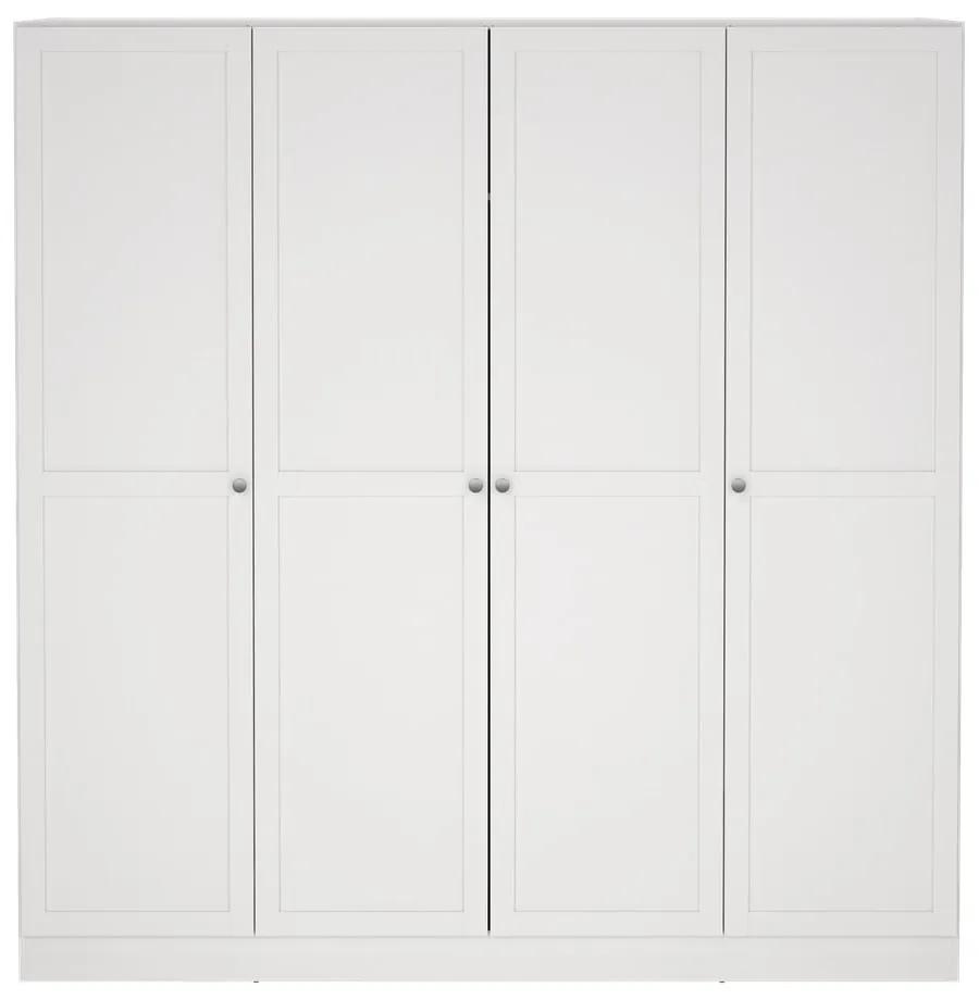 Bílá šatní skříň 195,5x200 cm Billund – Tvilum