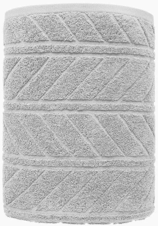 Bavlněný froté ručník RELIEF 30x50 cm šedý