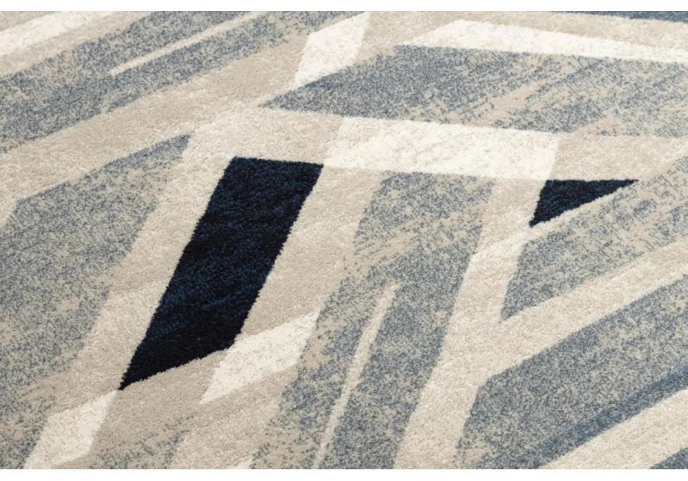 Vlněný kusový koberec Basim béžovo modrý 120x170cm