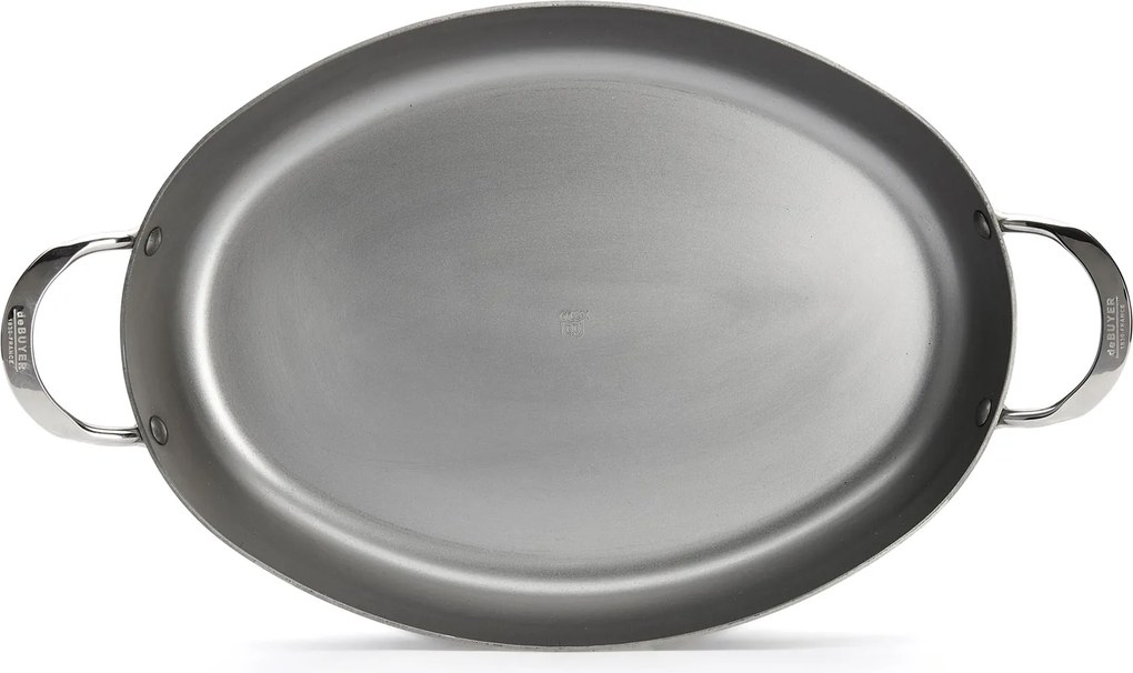 Ocelová oválná pánev de Buyer MINERAL B D.36cm