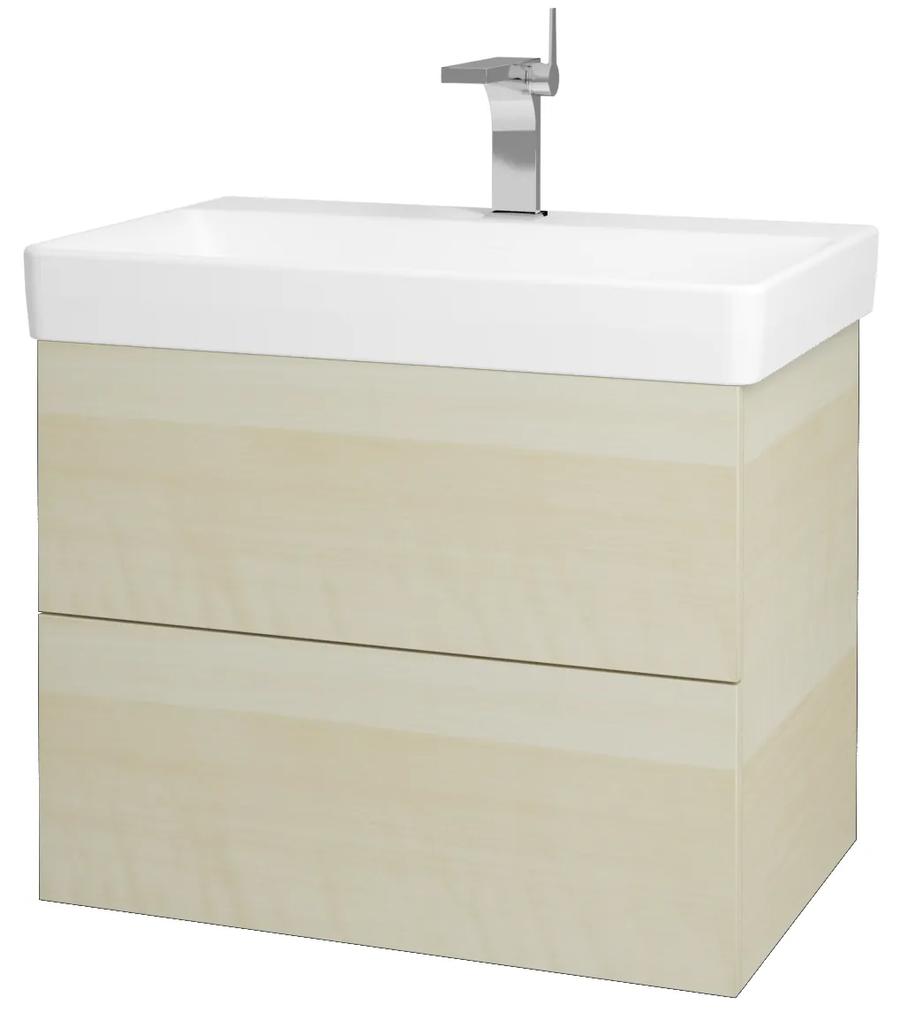 Dřevojas Koupelnová skříň VARIANTE SZZ2 70 Varianta: N01 Bílá lesk / L01 Bílá vysoký lesk